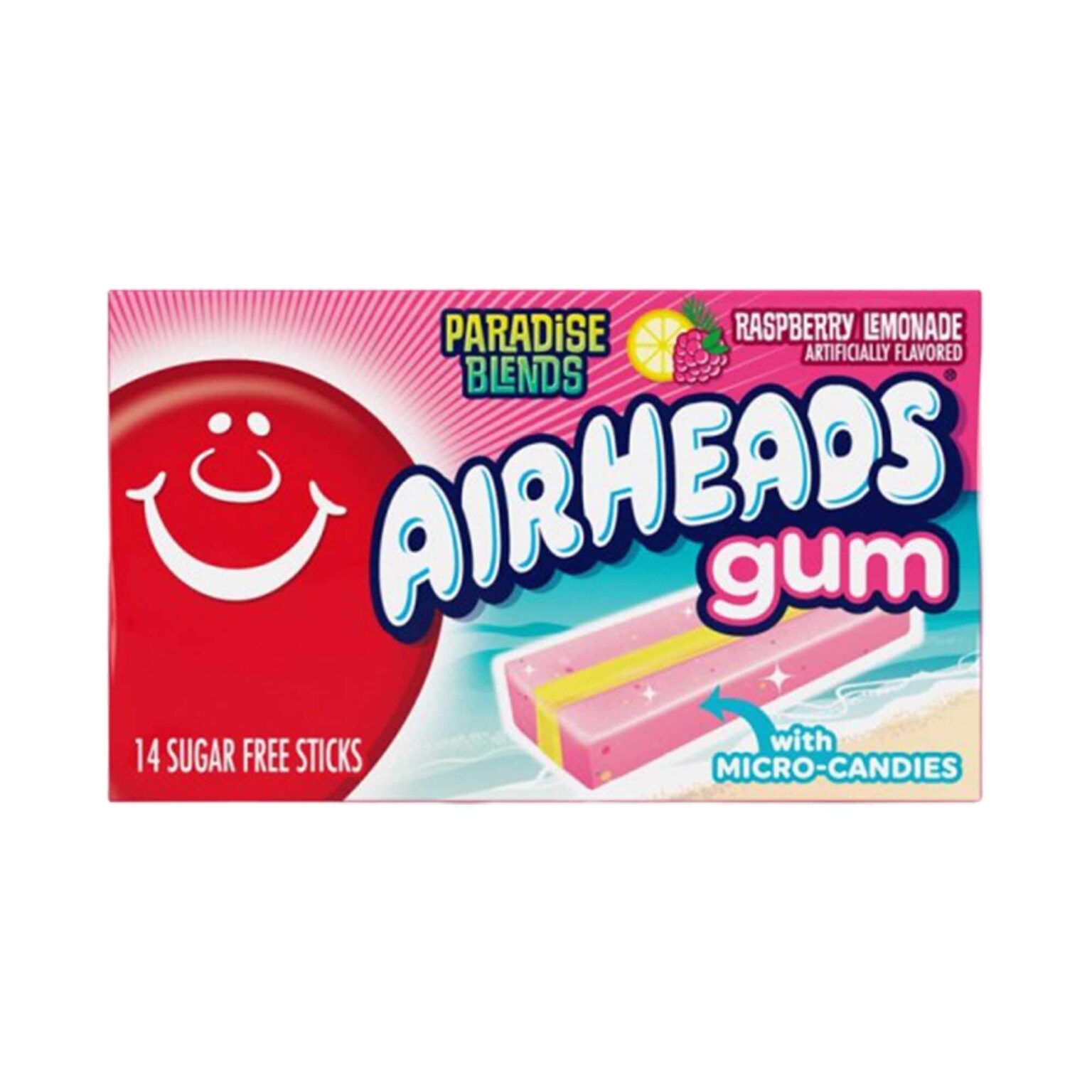 Air Heads Raspberry Lemonade Gum 34g (1.185oz) | American Food Mart