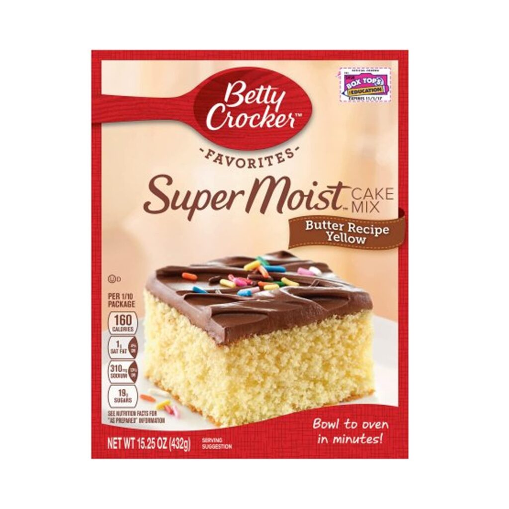 Betty Crocker Super Moist Butter Recipe Yellow Cake Mix 376g (13.25oz ...