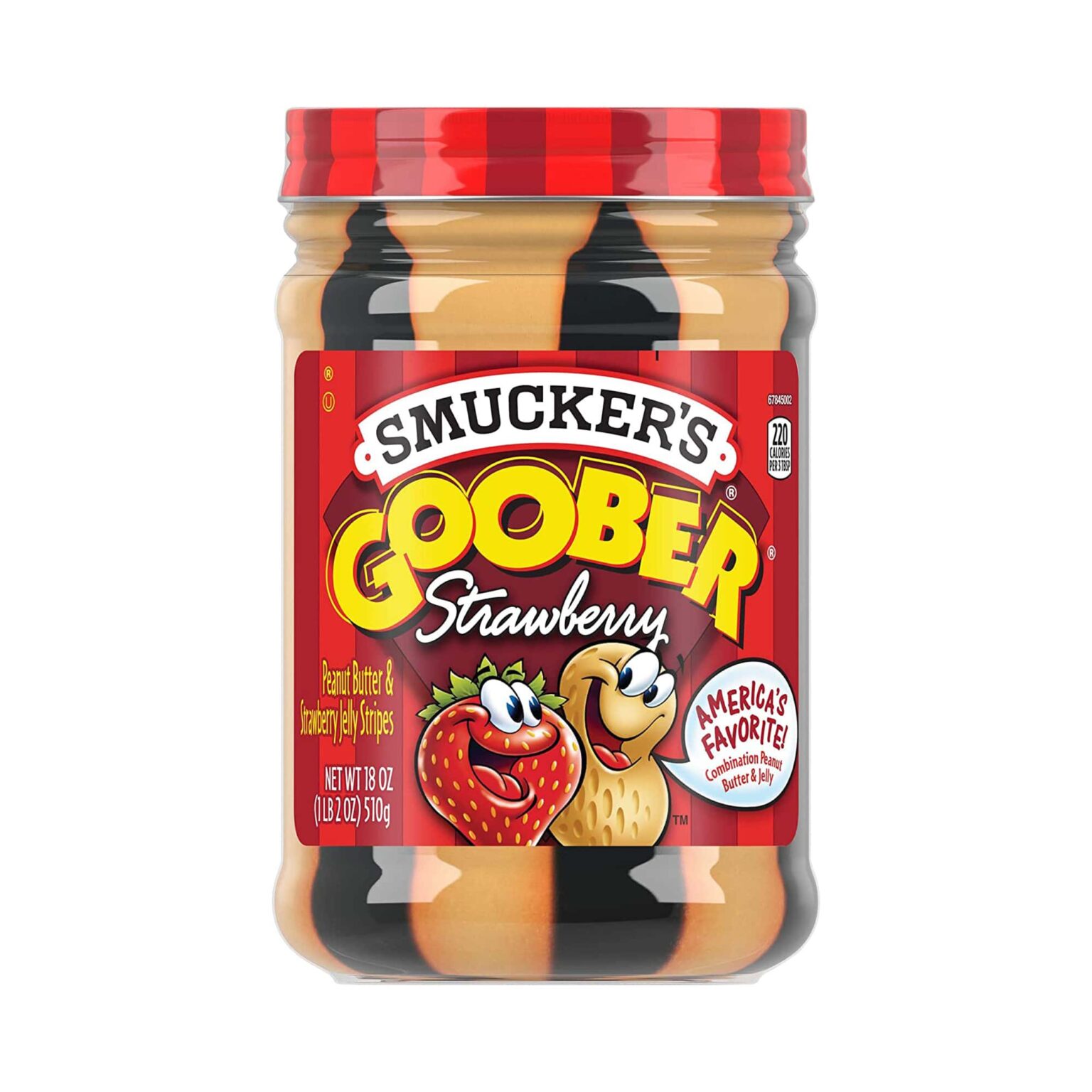 Smuckers Goober Peanut Butter & Strawberry Jelly 510g (18oz) | American ...