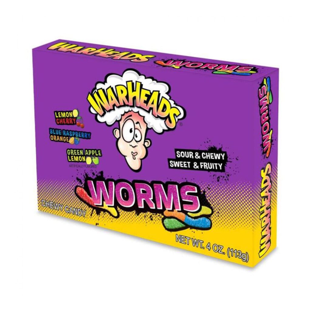 Warheads Worms Theater Box 113g (4oz) | American Food Mart
