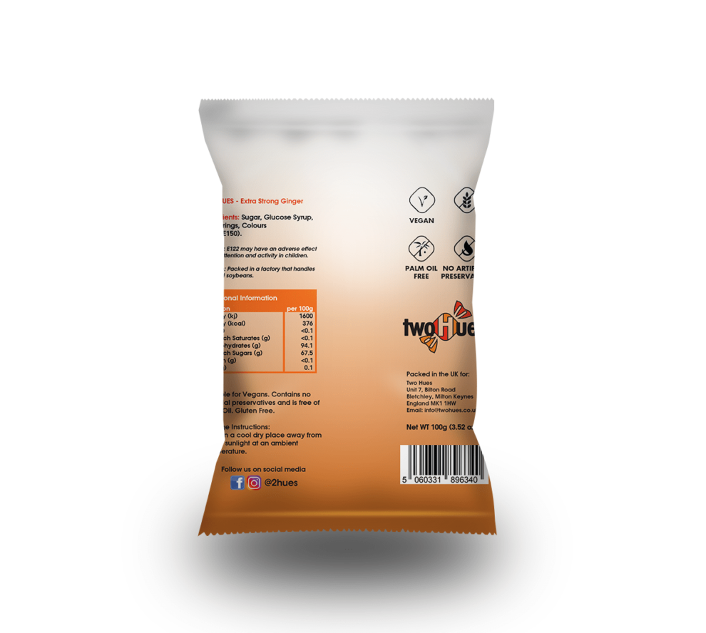 TwoHues Extra Strong Ginger 100g (3.52oz) | American Food Mart