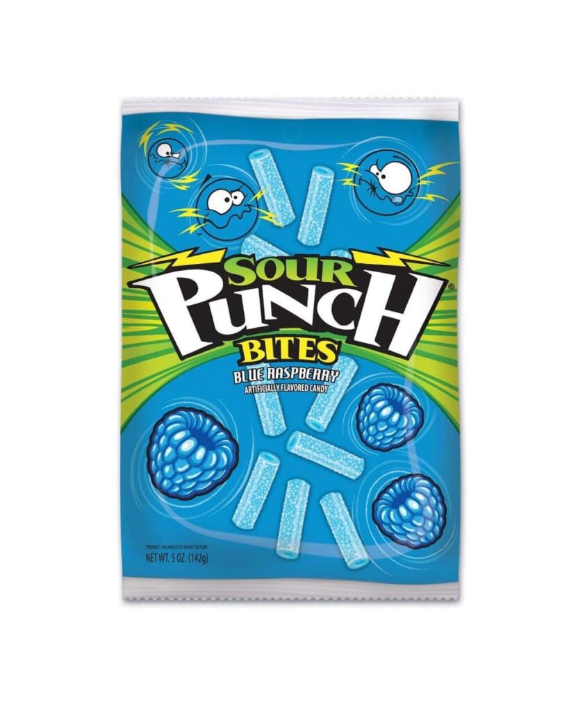 Sour Punch Blue Raspberry Bites 141g (5oz)