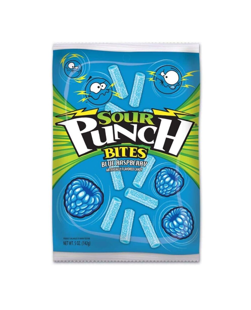 Sour Punch Blue Raspberry Bites 141g (5oz)
