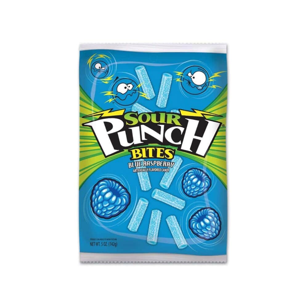 Sour Punch Blue Raspberry Bites 141g (5oz)