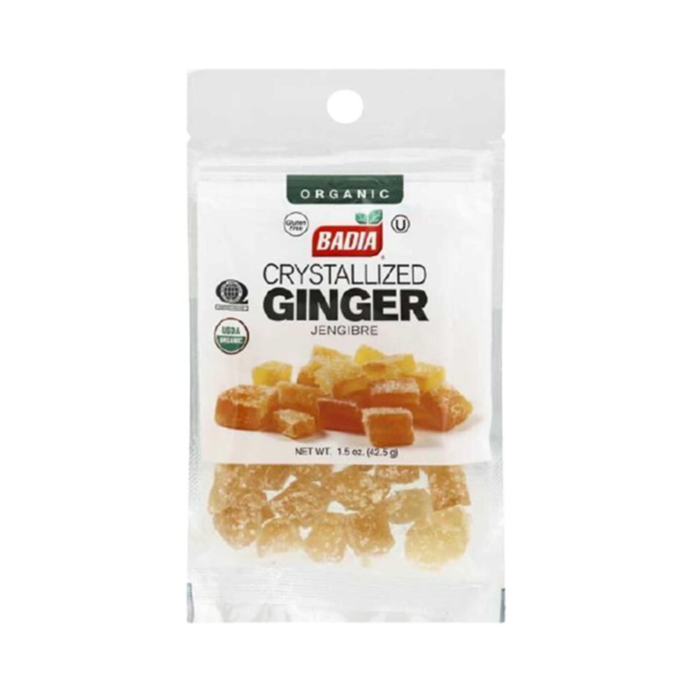 Badia Crystallised Ginger (Organic) 42.5g (1.5oz) | American Food Mart