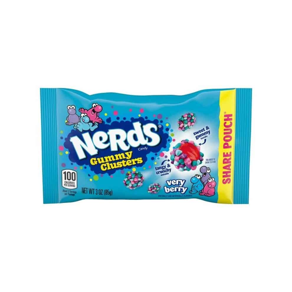 Nerds Gummy Clusters Very Berry Share Pack 85g (3oz) BBE 23 MAR 2026 ...