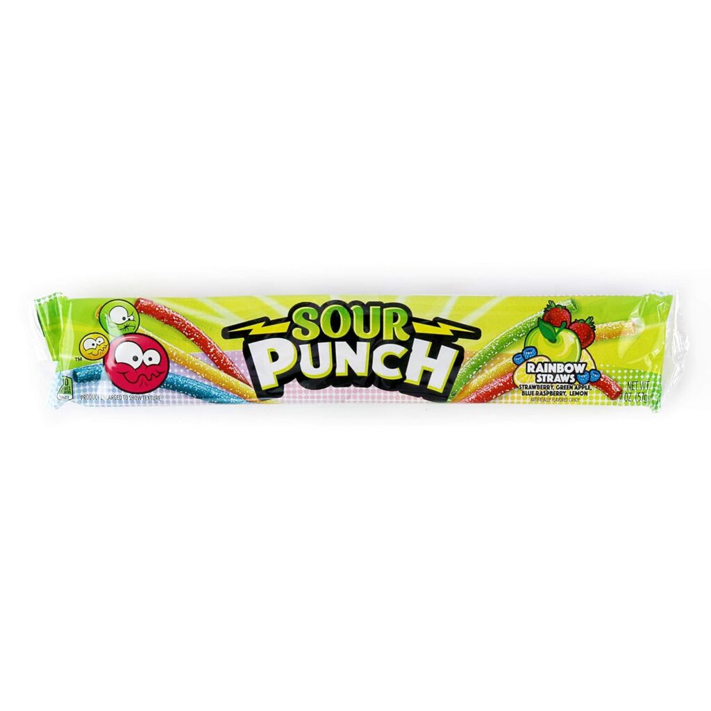 Sour Punch Straws Rainbow 57g (2oZ) | American Food Mart
