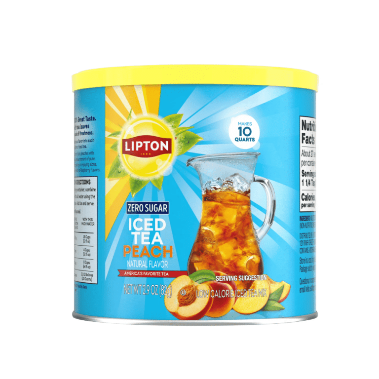 Lipton Iced Tea Peach Flavour Zero Sugar 82g (2.9oz) (10 Quart ...